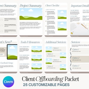 Client Offboarding Packet Template | Goodbye Packet | Canva Template ...
