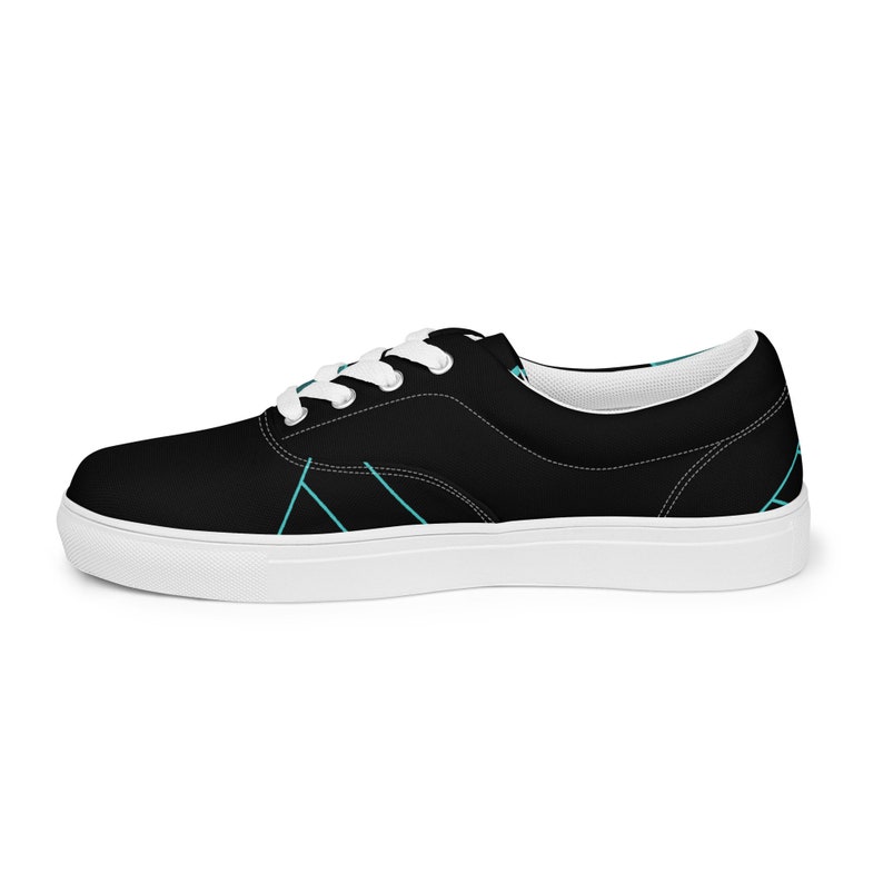 Mens Lace Up Canvas Shoes Etsy