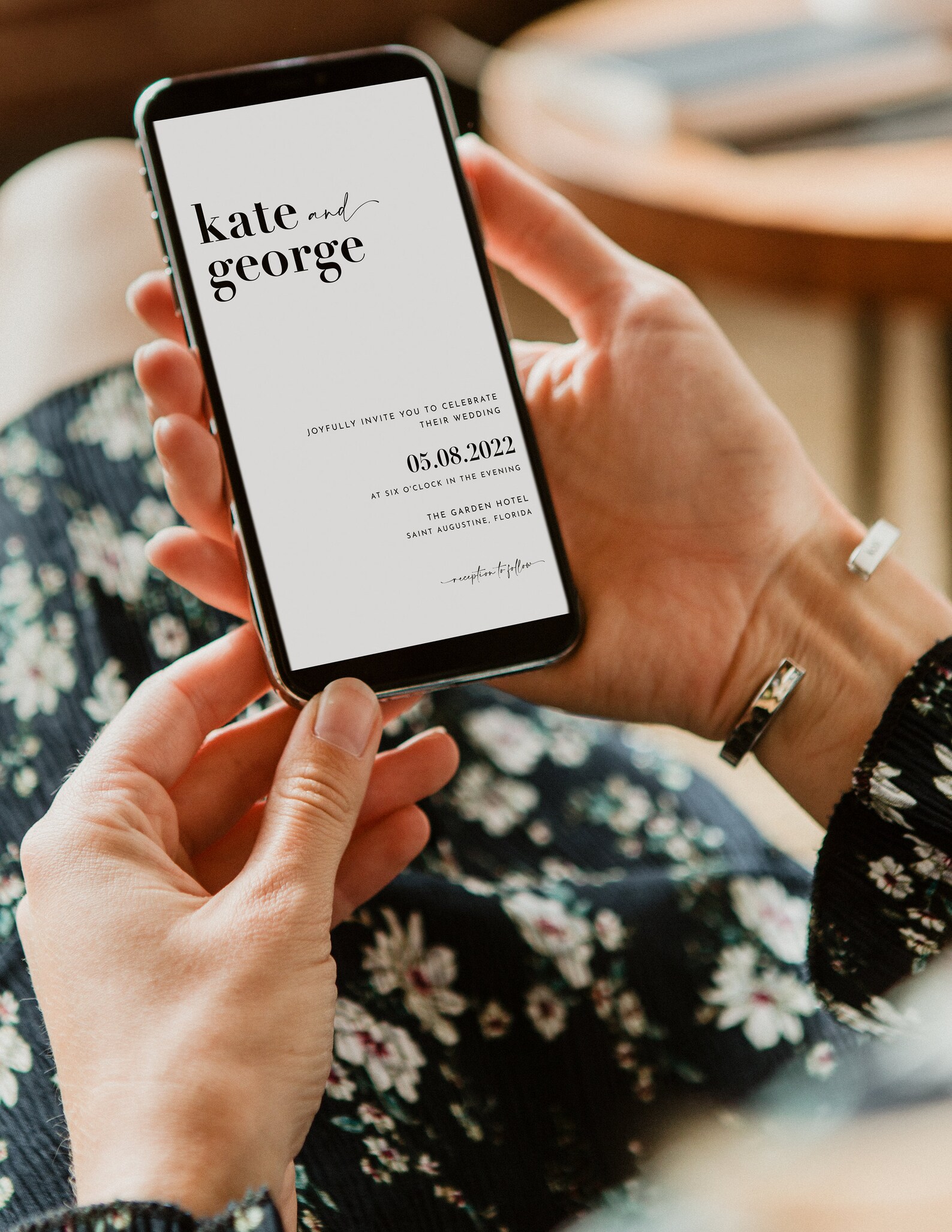 Digital Wedding Evite Template Minimalist Online Wedding - Etsy