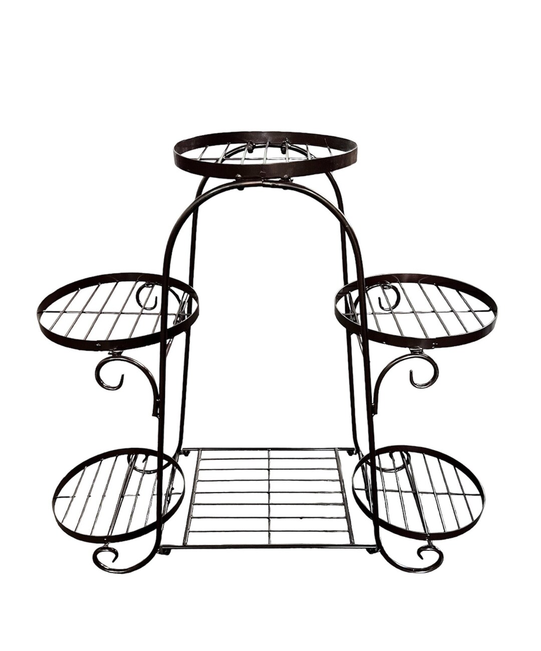 5 Tier Metal Plant Display Stand 5 Tier Flower Stand Indoor Outdoor Plant Shelf Display Rack