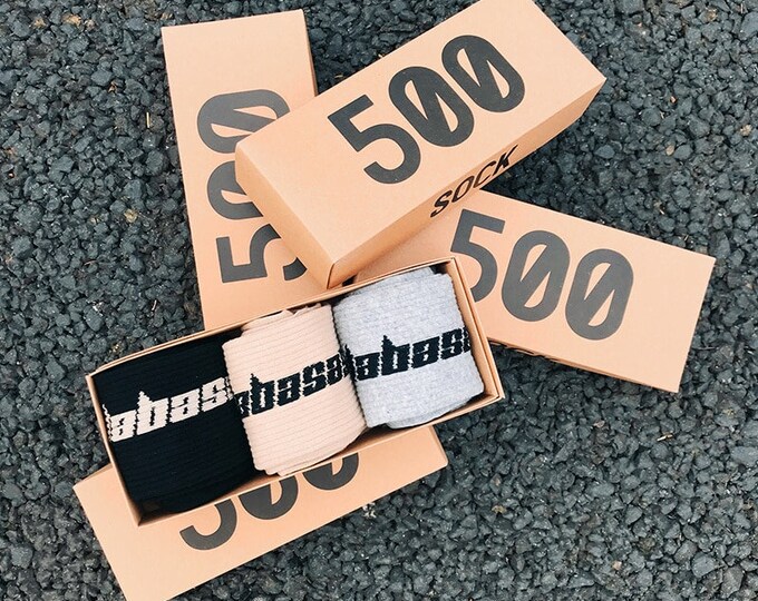 THREE PAIR Kanye West Inspired Calabasas Socks, Harajuku Socks ...