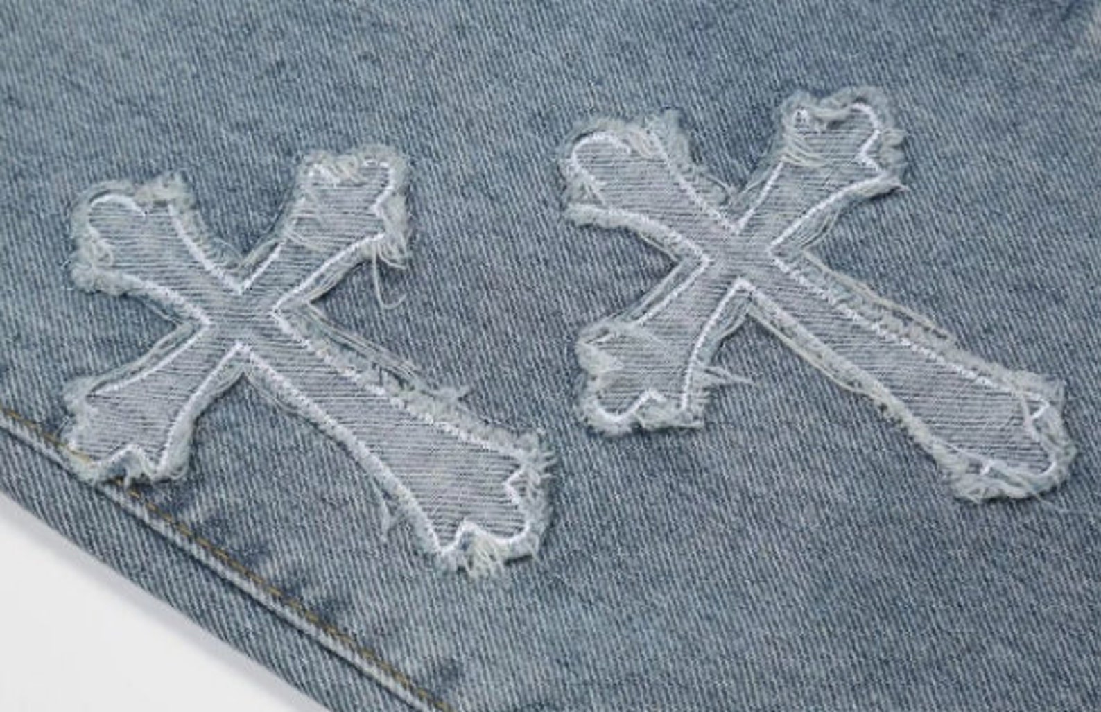 Cross Design Men Streetwear Baggy Jeans Trousers Cross Hip Hop - Etsy