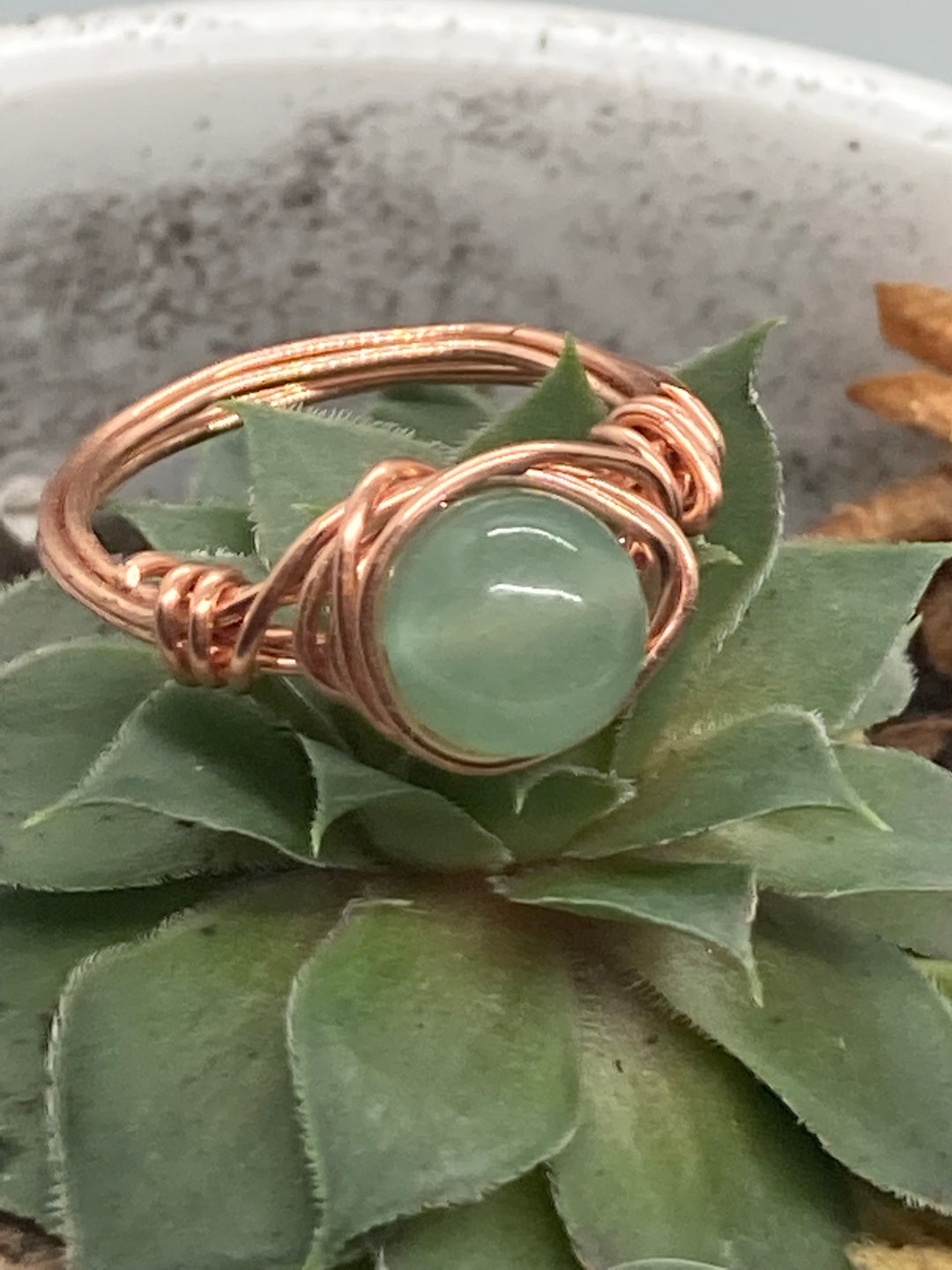 Wire Wrap/wrapped Ring Wire Wrap/wrapped Ring With Crystals/evil Eyes ...