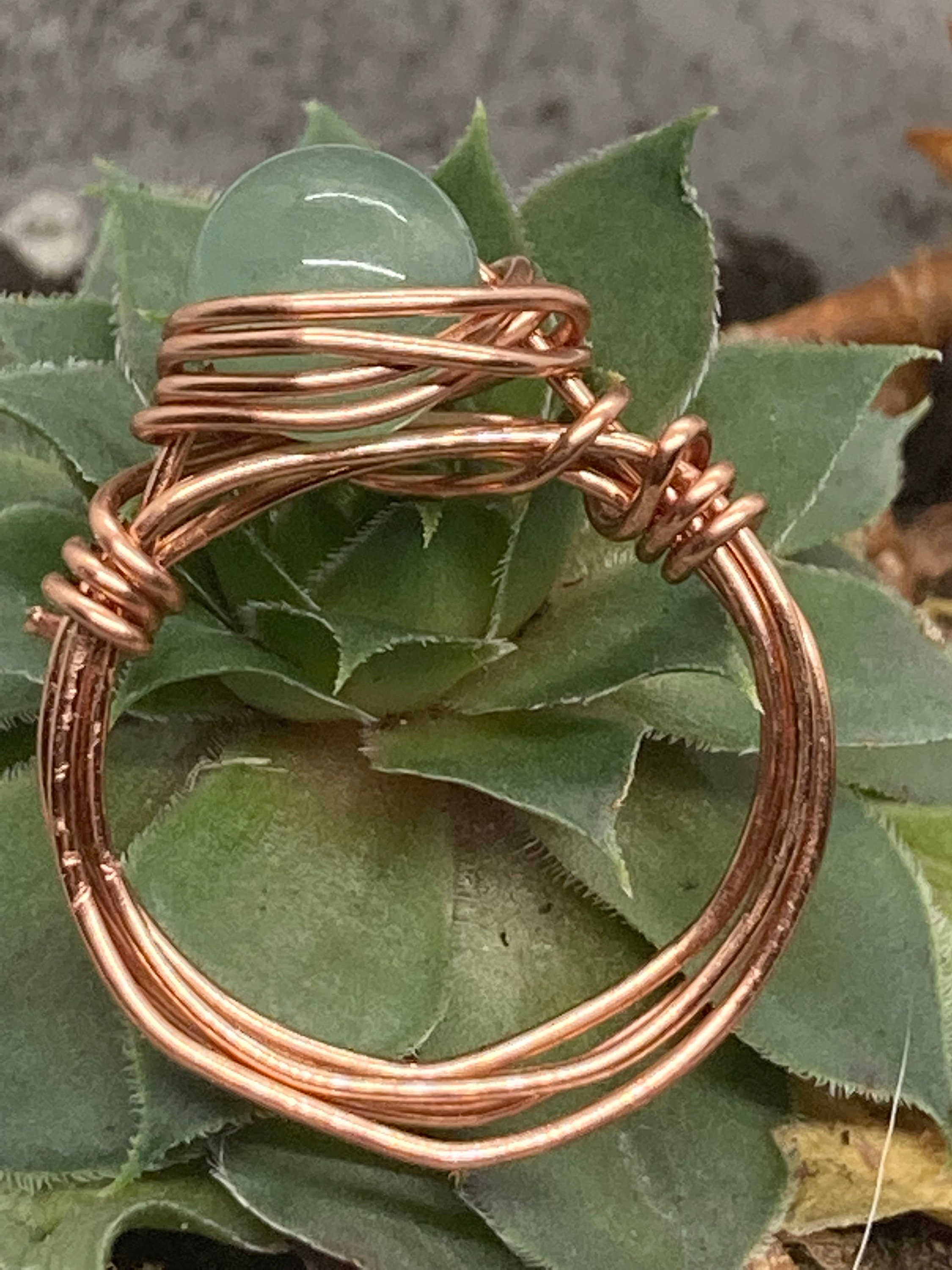 Wire Wrap/wrapped Ring Wire Wrap/wrapped Ring With Crystals/evil Eyes ...