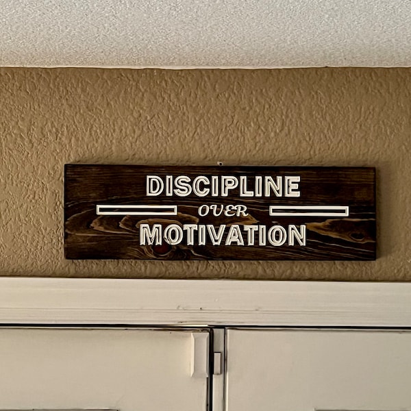 Discipline Sign - Etsy