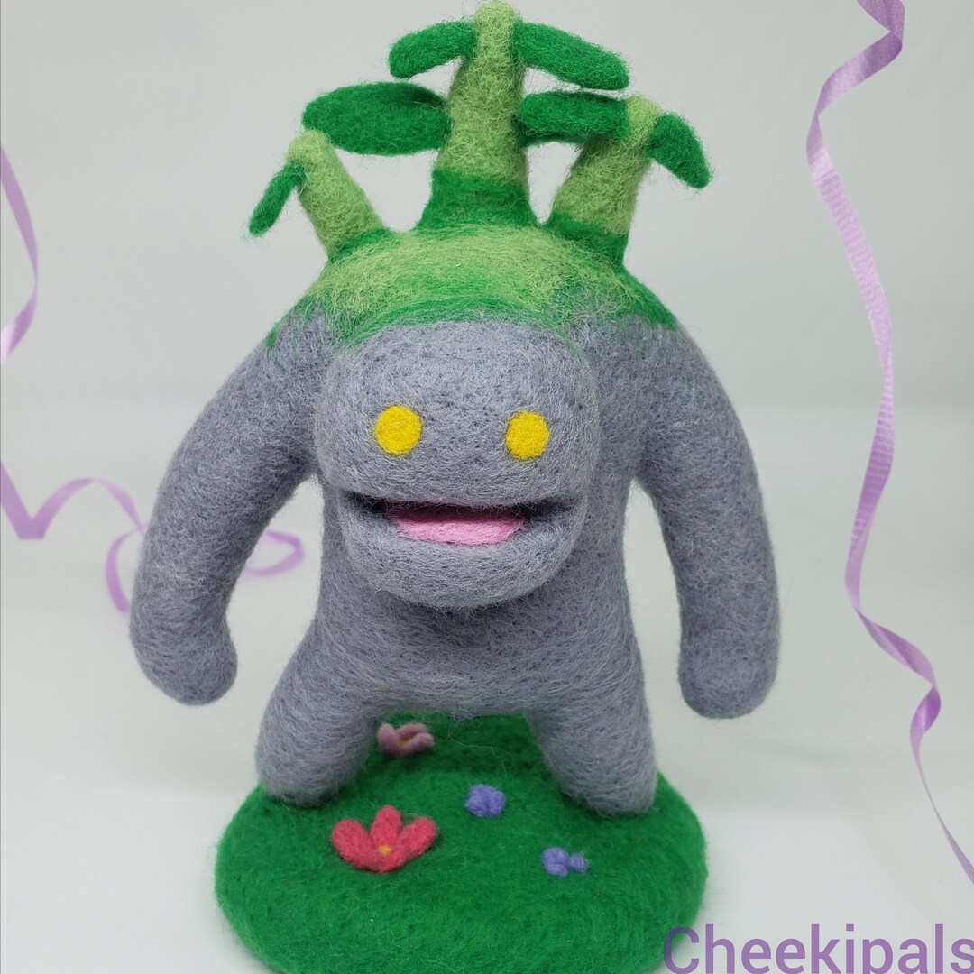 Needle Felted Goobbue Final Fantasy XIV Minion Wool Figure - Etsy