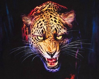 Cheetah Panel Fabric - Etsy