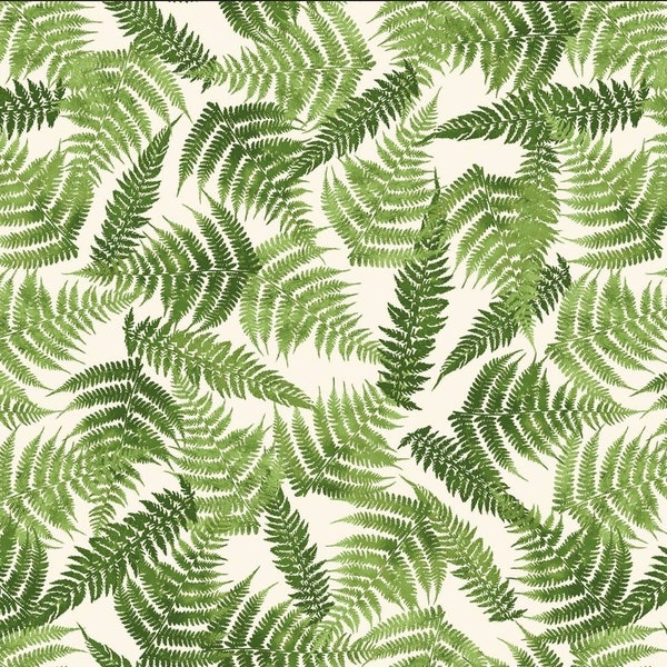 Fern Print Cotton Fabric - Etsy