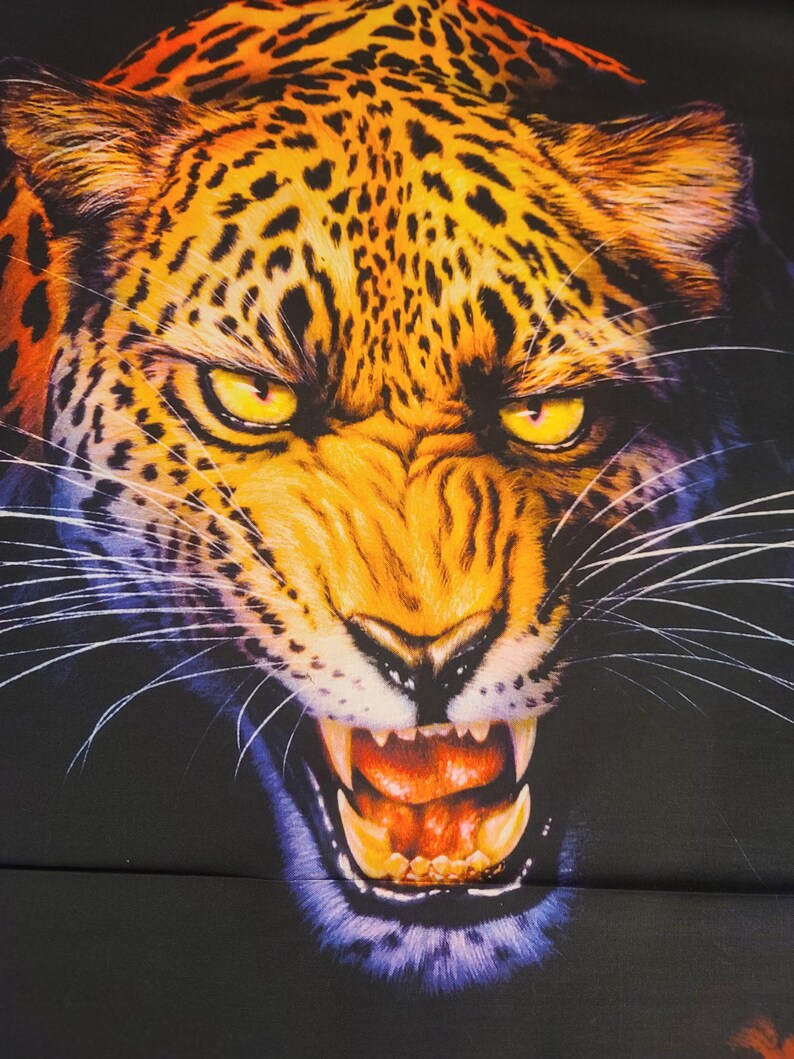 Cheetah Print, Wild Cheetah Digital Print by Robert Kaufman, Large ...