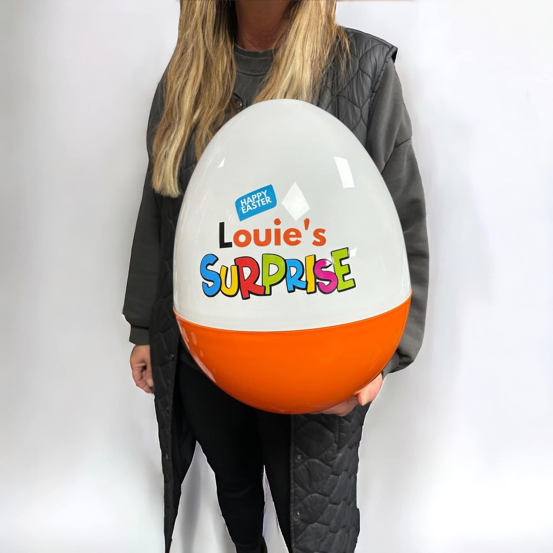 Personalised Giant Fillable Easter Eggs - Surprise, Easter Gift, Easter ...