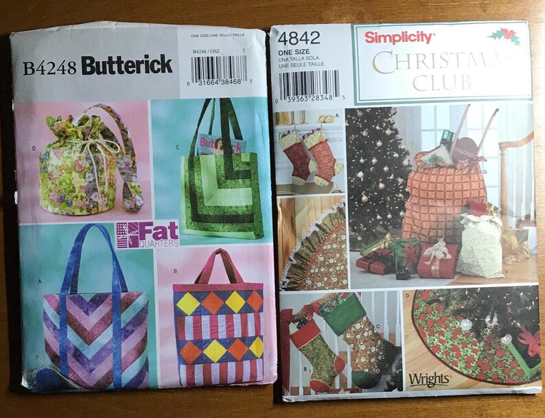 Vintage Sewing Patterns for Tote Bags, Home Decor, Women's and Girl's ...