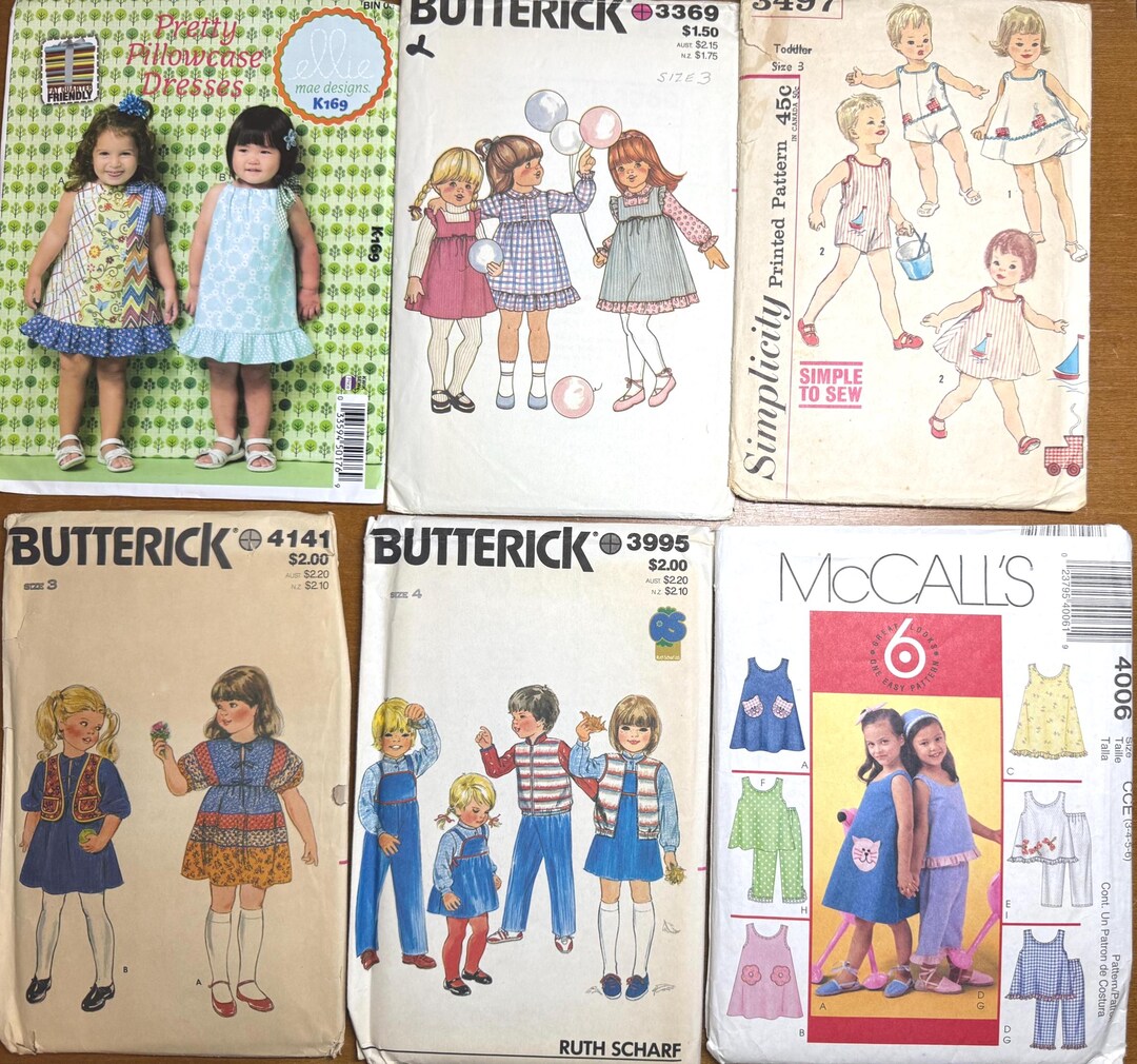 Children's and Toddler's Clothing Sewing Patterns - Etsy