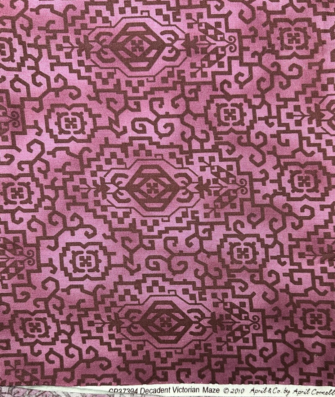 Decadent Victorian Maze by April Cornell. Woven Cotton Fabric 1 Yard - Etsy