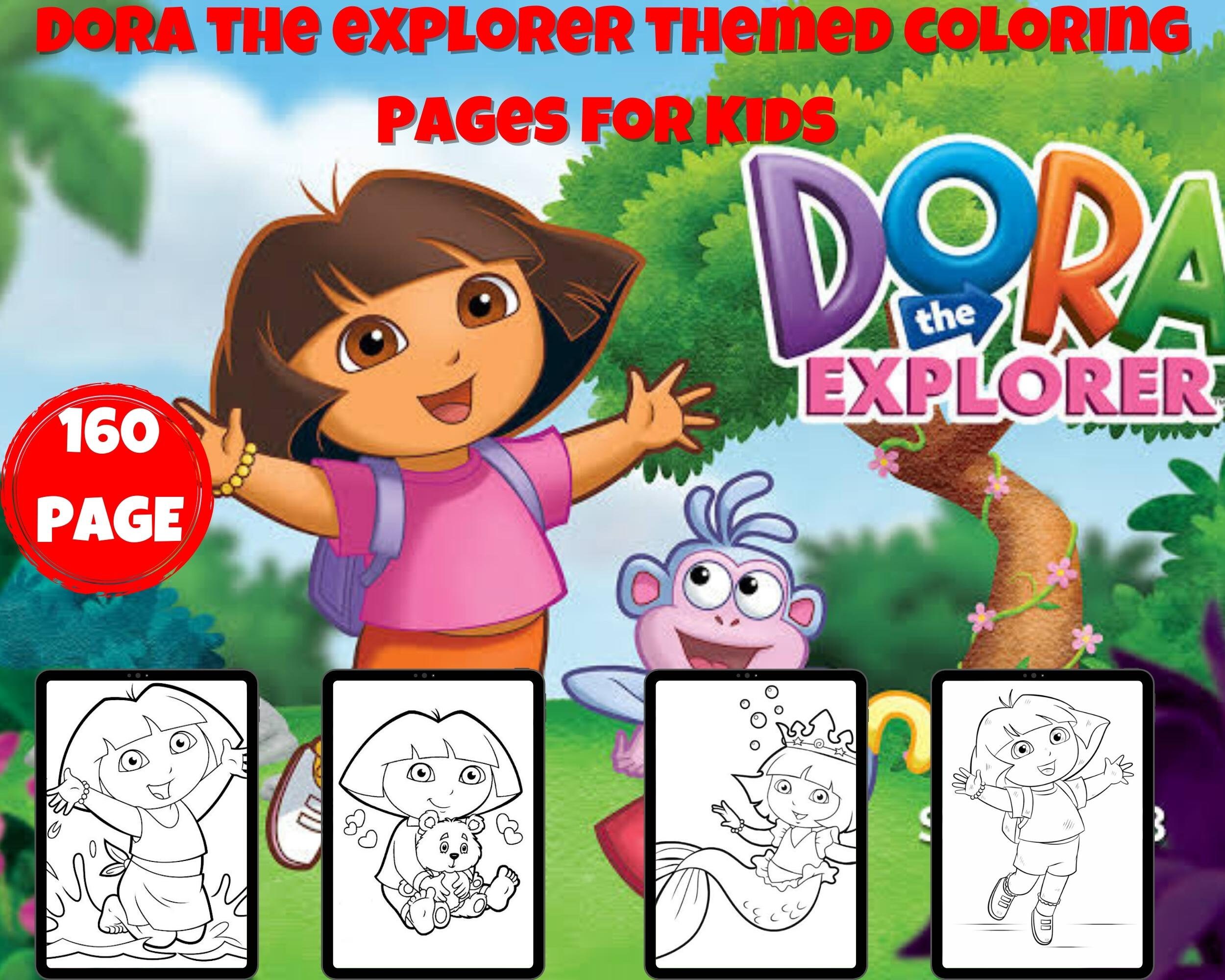 Dora Abc Coloring Pages