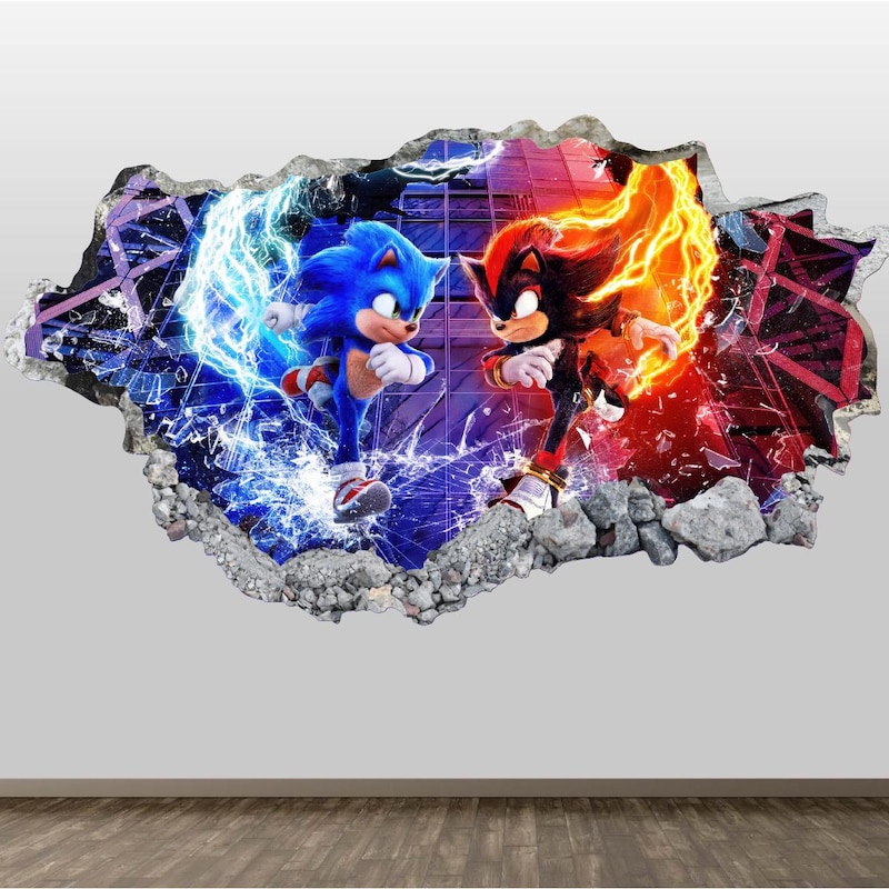Sonic 3d Wall Decor - Etsy