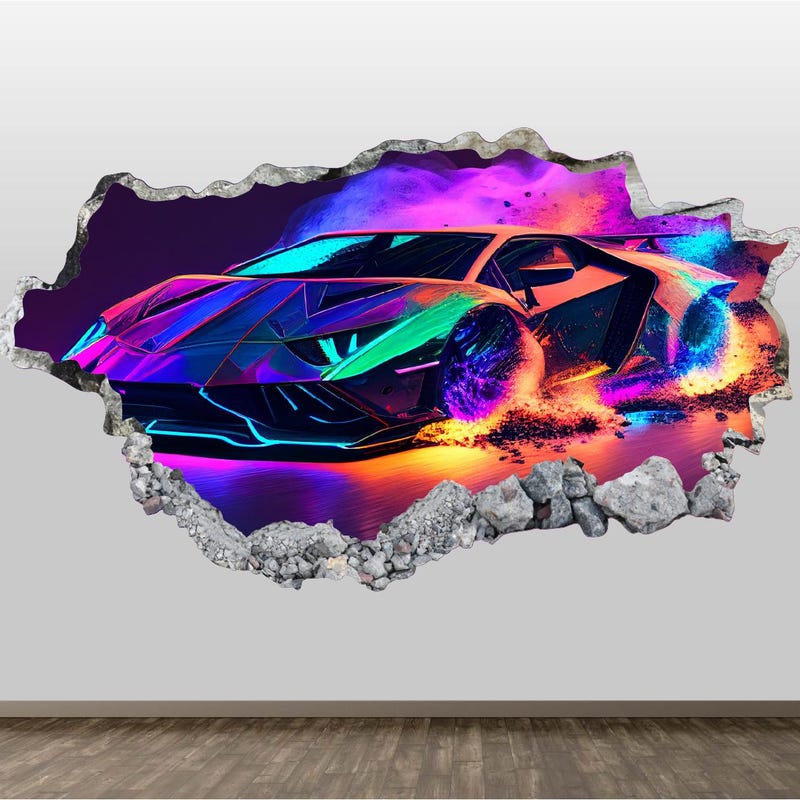 Car Neon Poster - Etsy