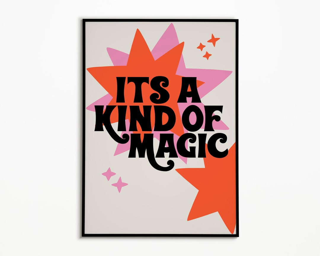 KIND OF MAGIC Queen It's A Kind of Magic Lyrics Print - Etsy