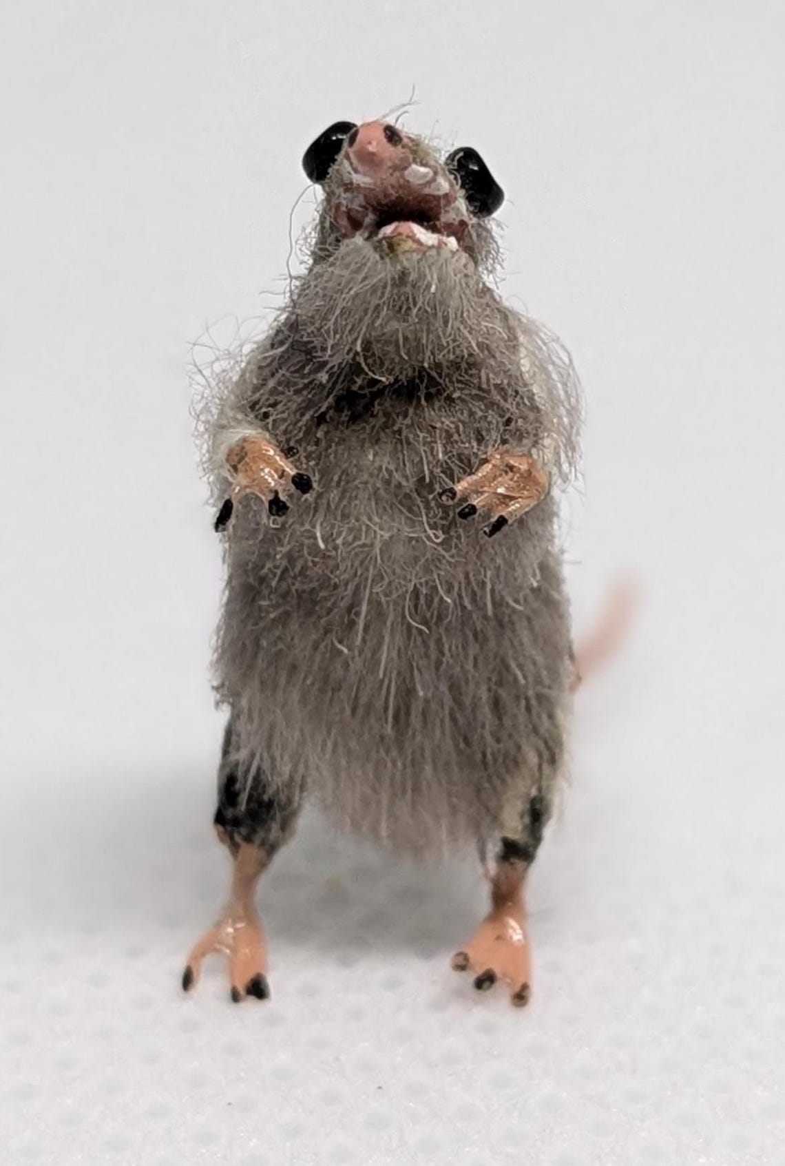 Antique German Mohair Rat / Mouse Miniature - Pre-war Dollhouse Pet ...