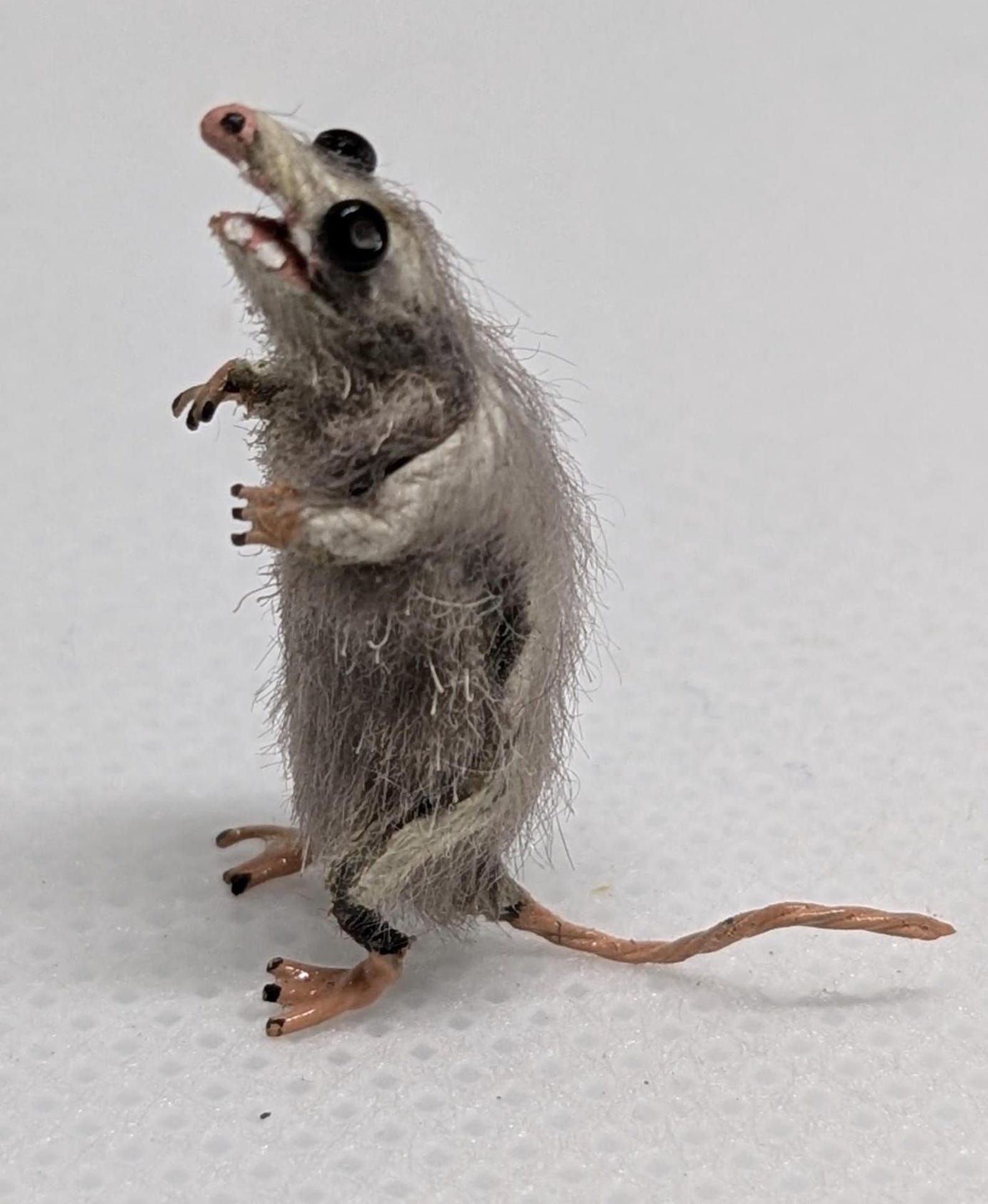 Antique German Mohair Rat / Mouse Miniature - Pre-war Dollhouse Pet ...