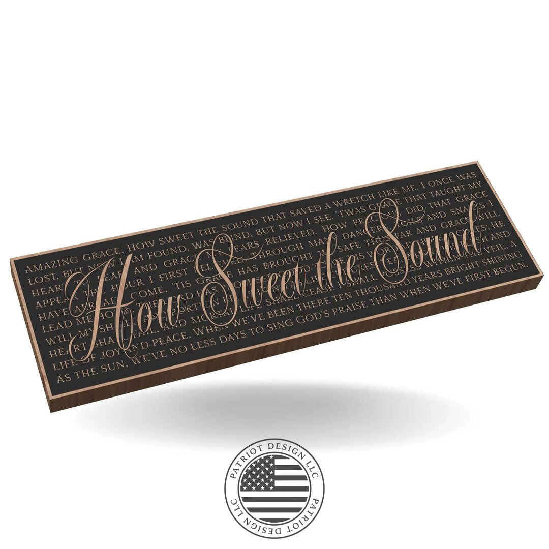 How Sweet the Sound - Lyrics - SVG - Etsy