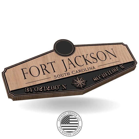 Fort Jackson With Coordinates SVG - Etsy