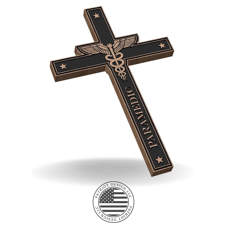 Buy Paramedic EMT Christian Cross SVG File for CNC, Laser, Vinyl ...