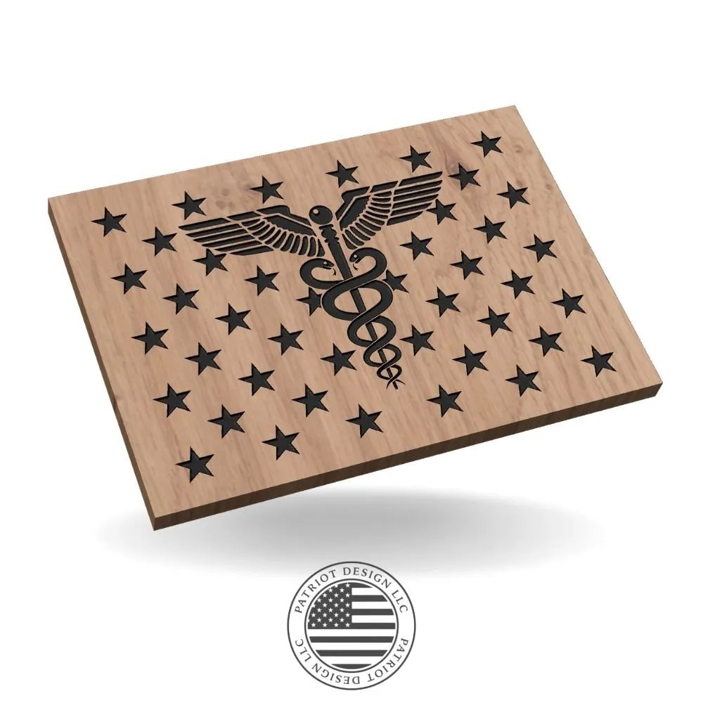 Caduceus Flag Union - SVG - Etsy
