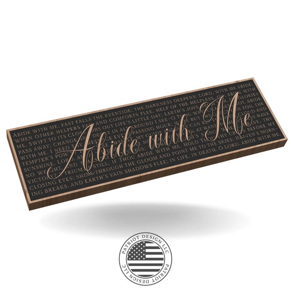 Abide With Me Lyrics SVG - Etsy