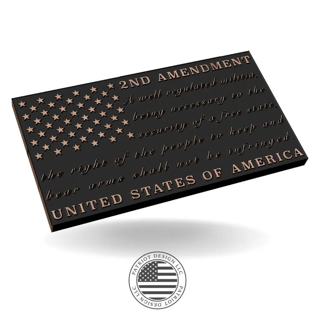 2nd Amendment Text Flag - SVG File for CNC, Laser, Vinyl Machines, and ...