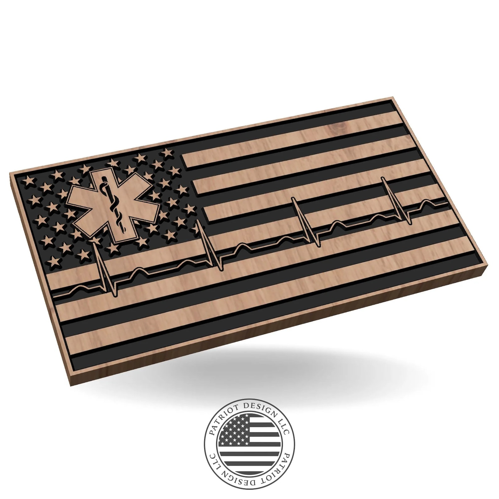 Star of Life EKG Flag - SVG - Etsy