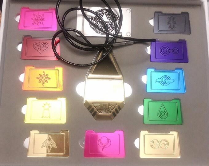 Digimon Tag and Crests Necklace Set and Digivice Airpods Case - Etsy