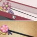 Tomoe and Nanami Pink Sakura Flower and Butterfly Cat Eye and Jade Hair ...