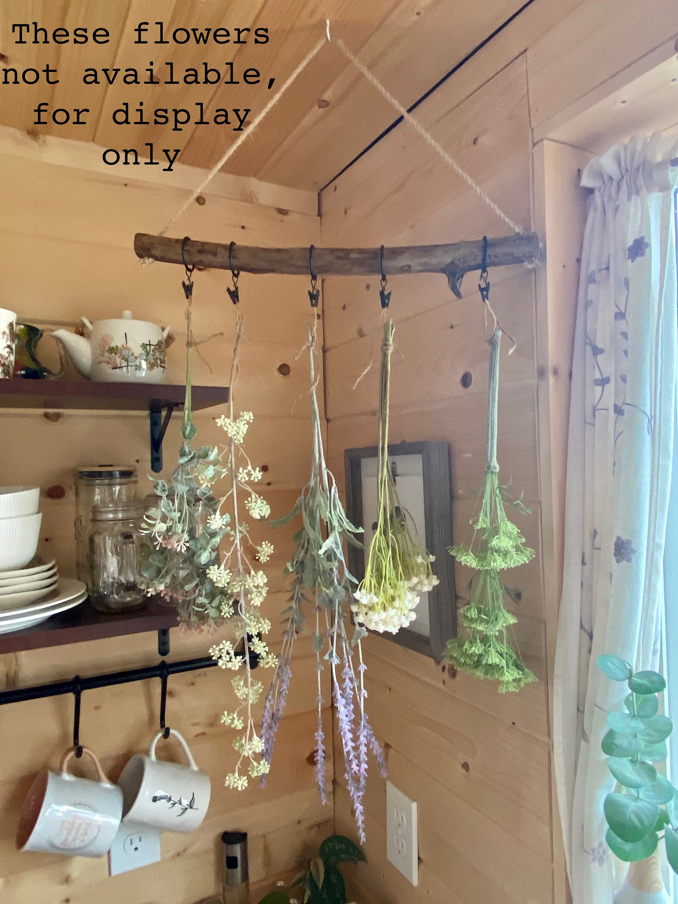Flower/herb Drying Rack/cottagecore Decor/wooden Drying - Etsy