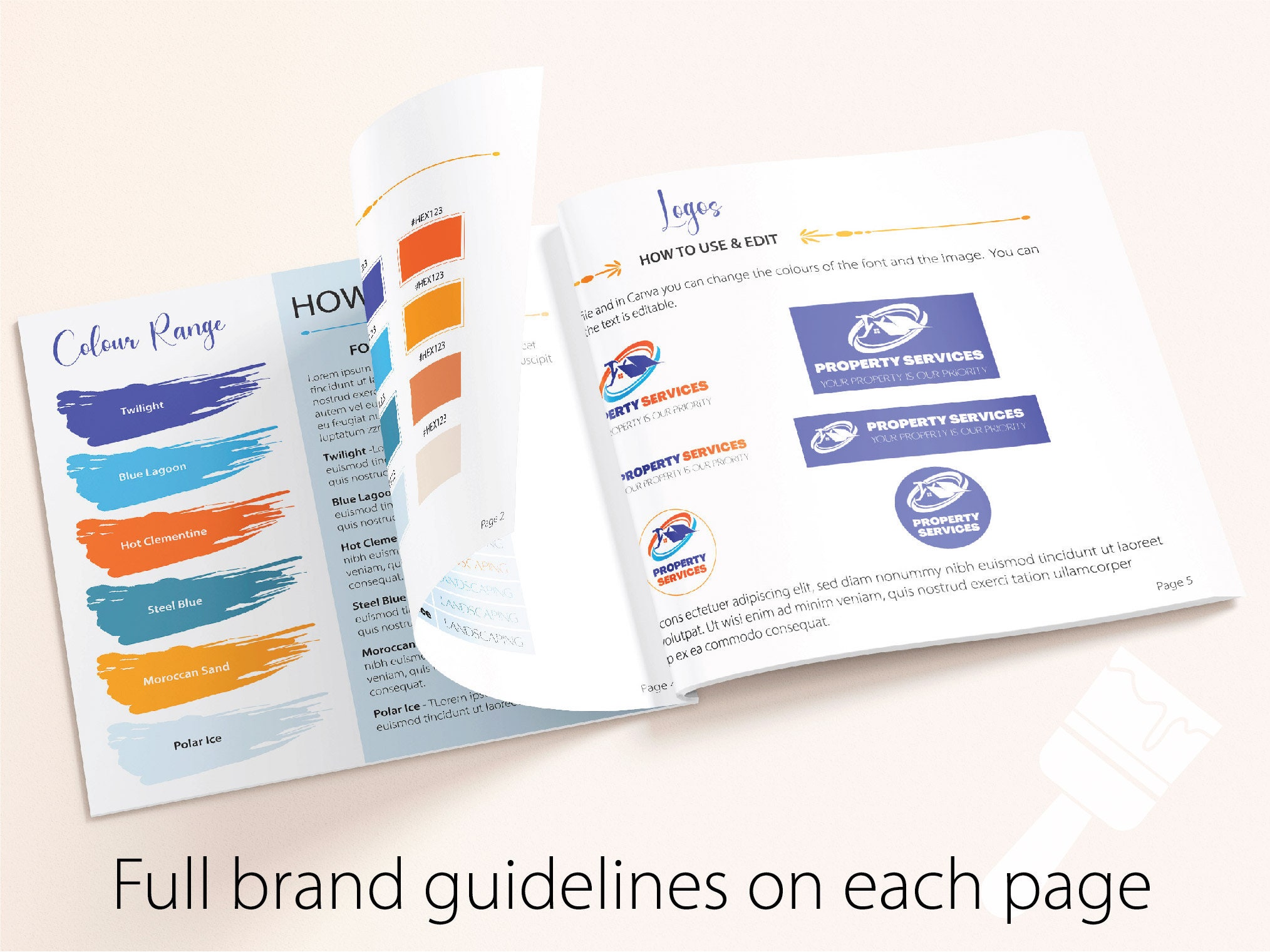 Custom Branding Kit, Business Branding Kit, Brand Kit, Branding Package ...