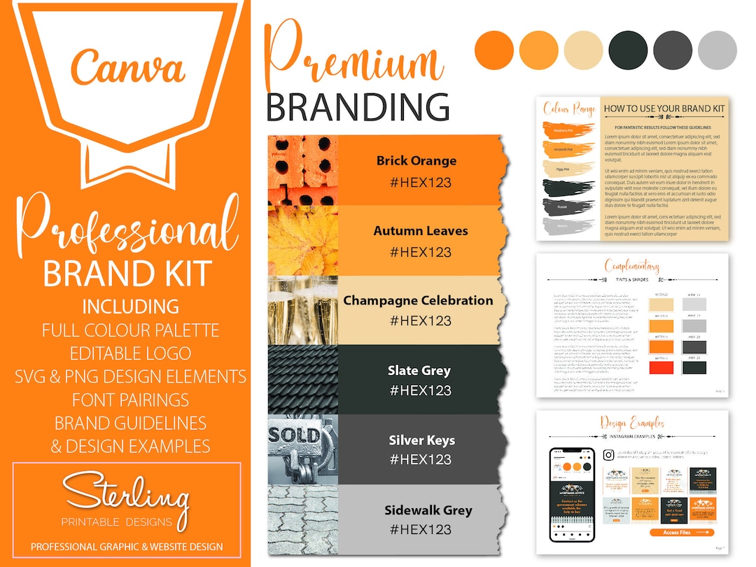 Custom Branding Kit, Business Branding Kit, Brand Kit, Branding Package ...