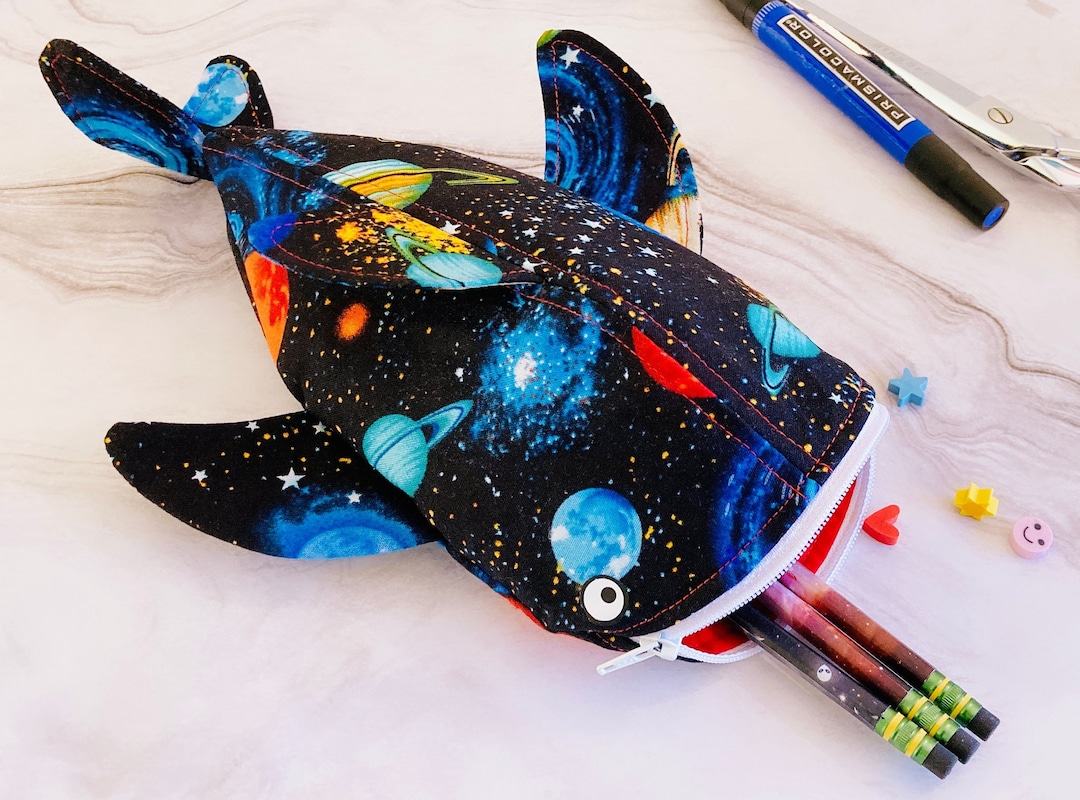 Cosmic Whale Shark Pencil Case, Space Shark, Shark Pouch, Space Gift ...