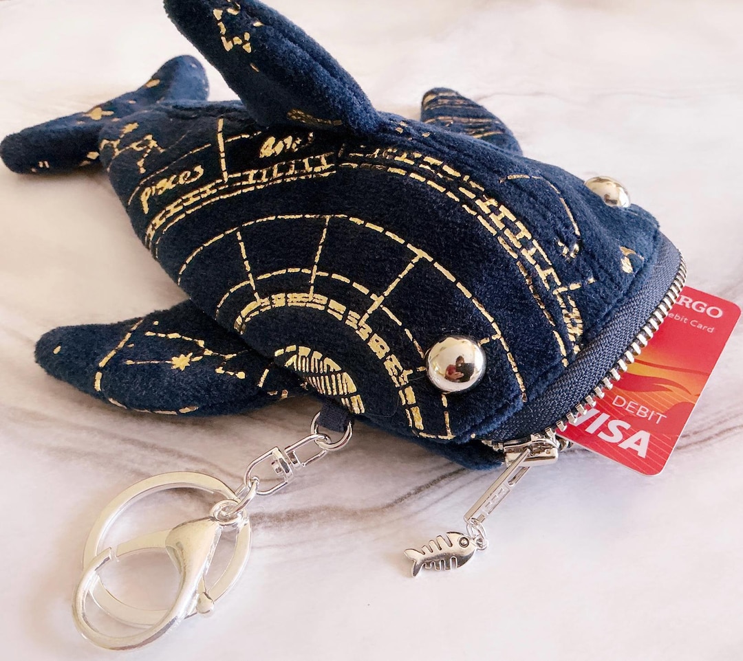 Whale Shark Plushie Wallet, Plush Purse, Super Soft Metallic Gold ...