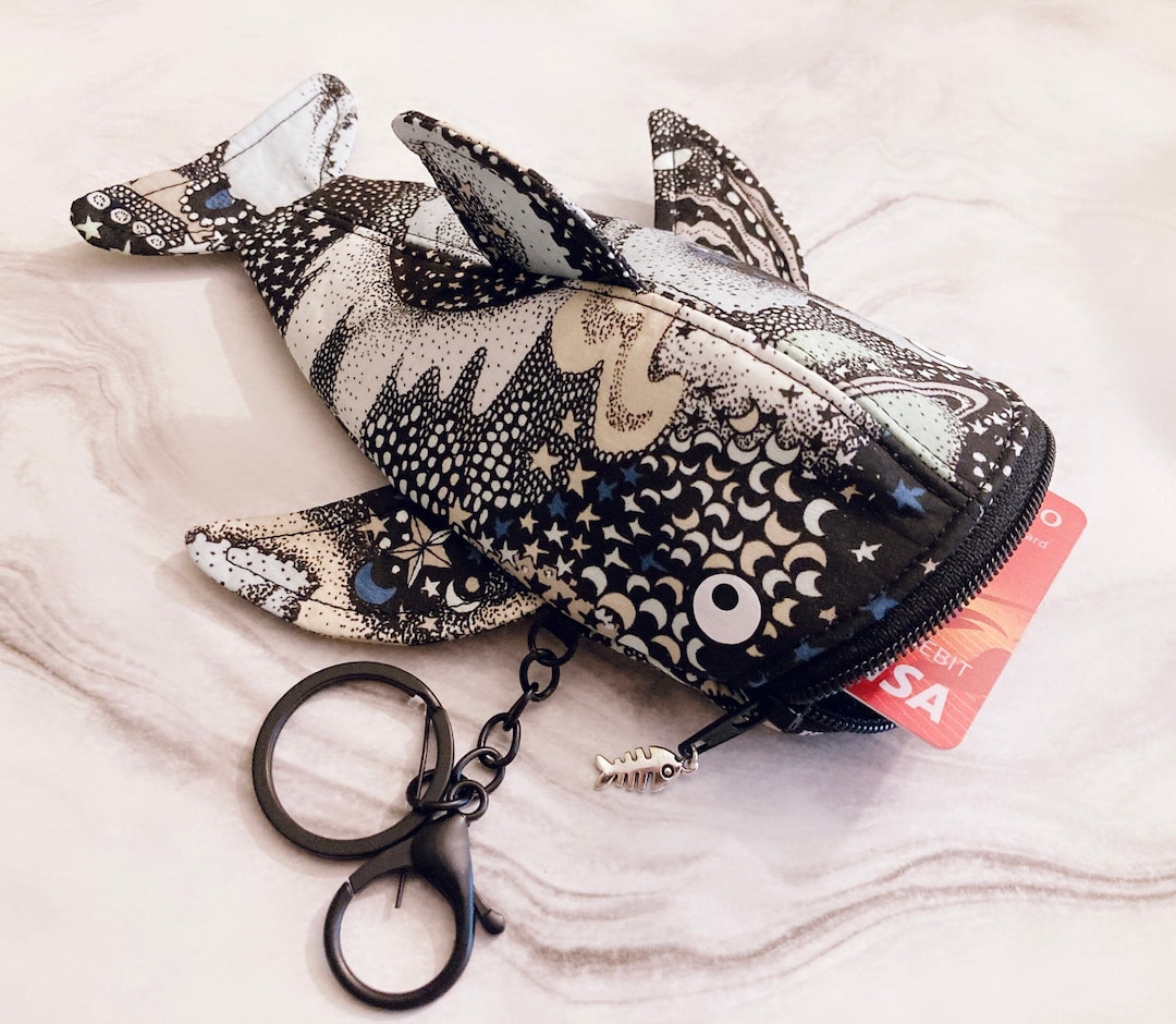 Rare Starry Night Whale Shark Keychain Wallet - Etsy