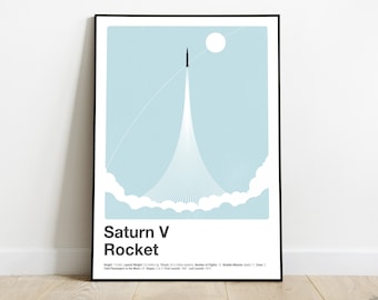 Nasa Saturn Poster - Etsy
