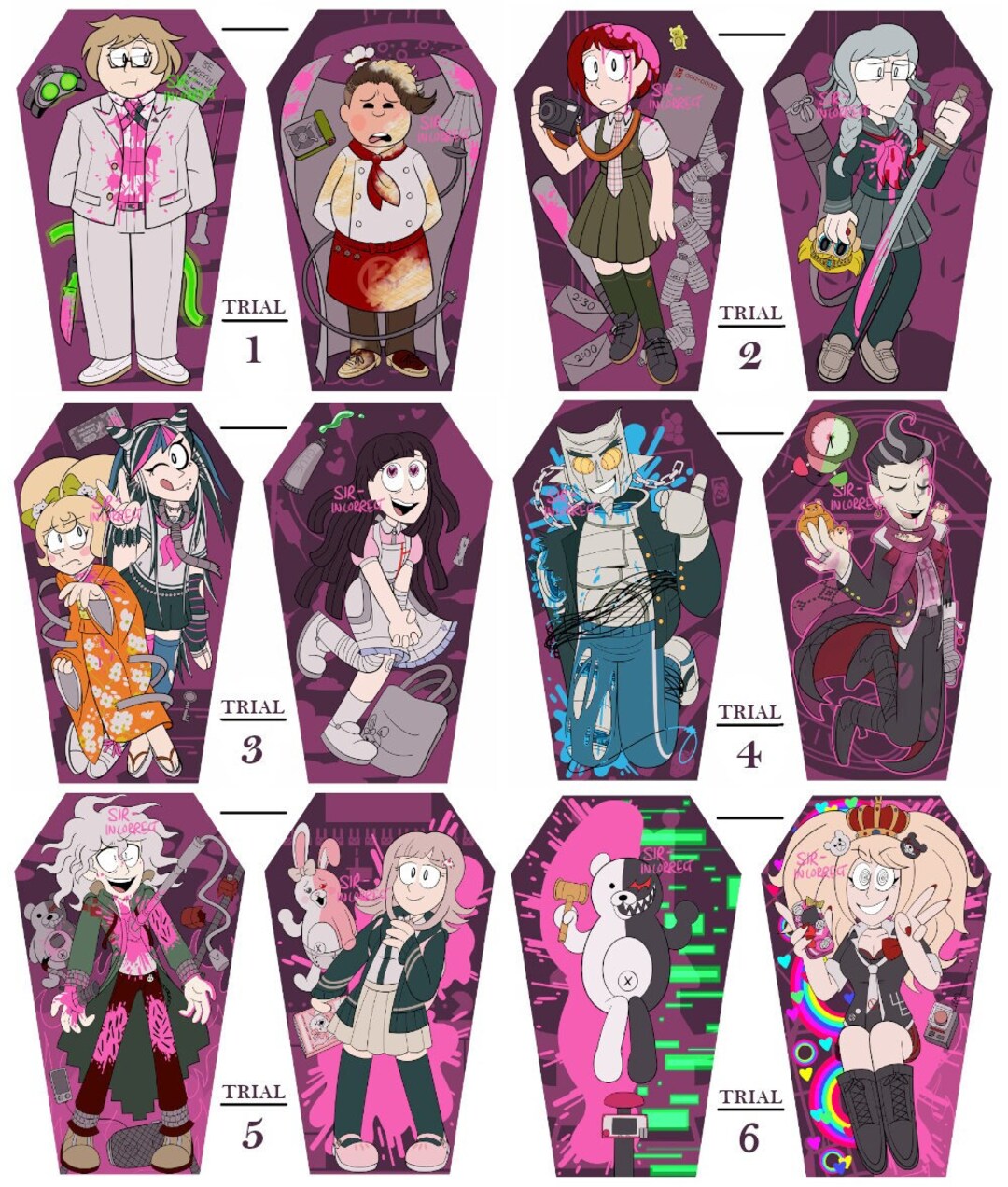 Super Danganronpa 2 Goodbye Despair Class Trial Double-sided Acrylic ...