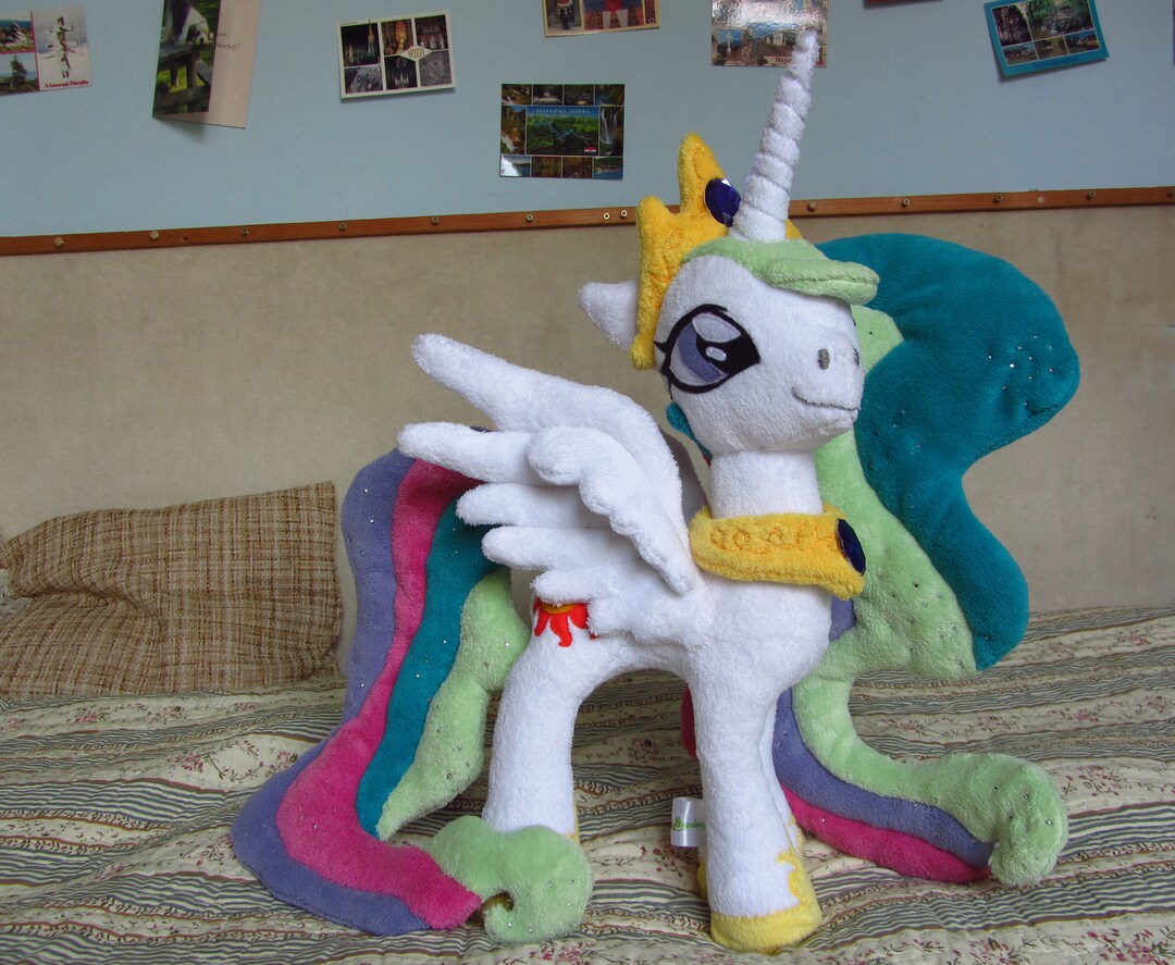 Princess Celestia Pony Fan Art Plush Plushie - Etsy