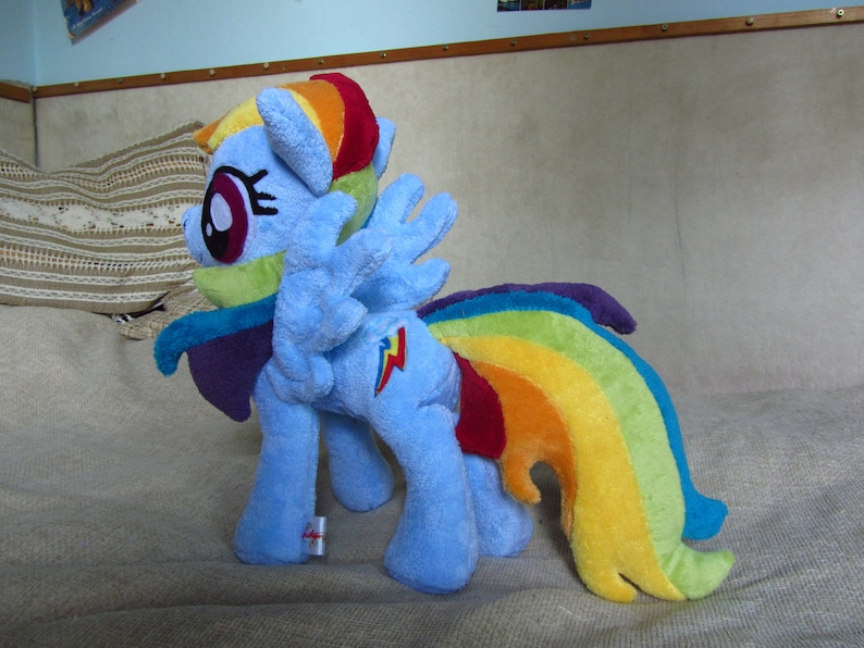 Rainbow Dash Pony Fan Art Plush Plushie - Etsy