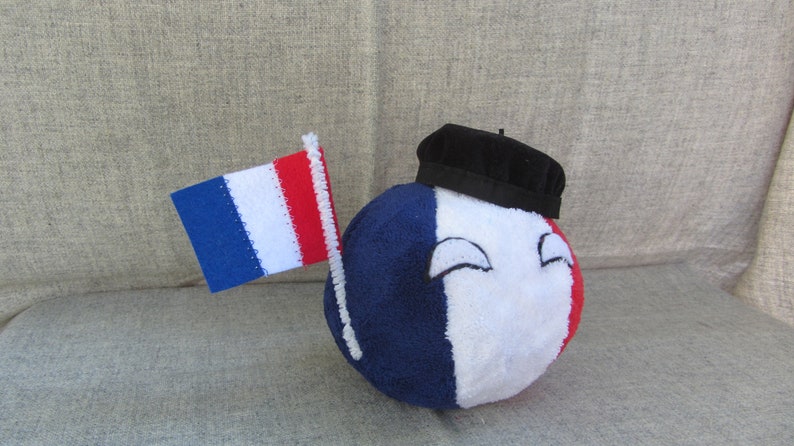 France Countryball With Accessories, Polandball - Etsy