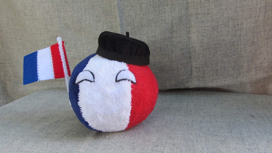 France Countryball With Accessories, Polandball - Etsy
