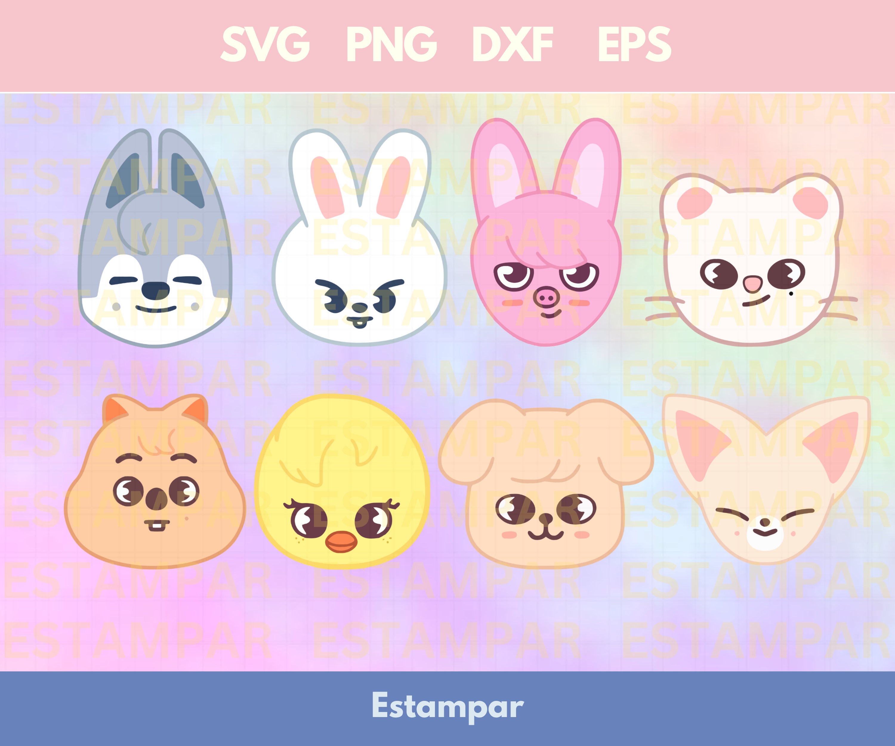 Stray Kids Svg Png Eps Dxf Stray Kids Decal SKZ Svg Vector Files for ...