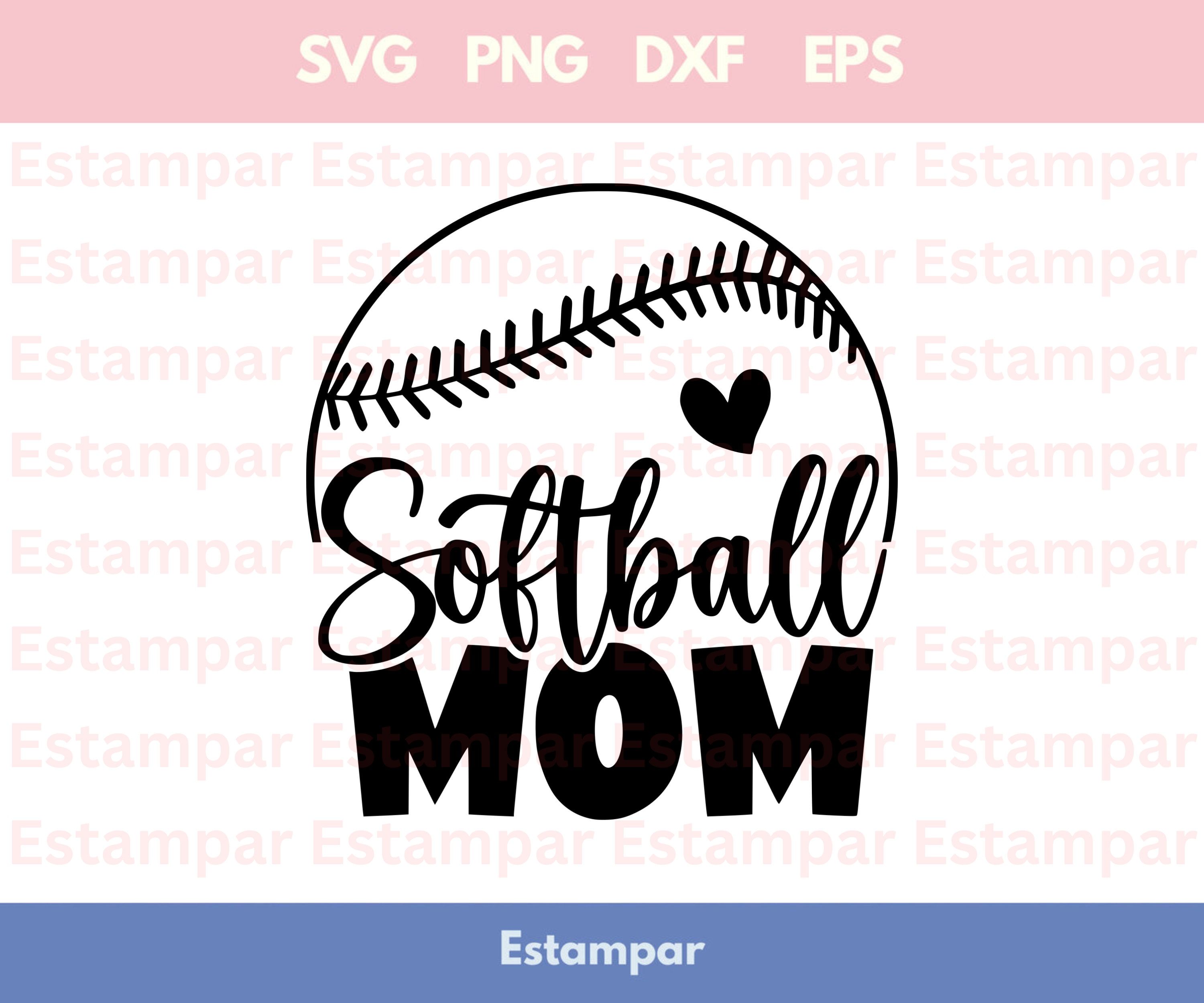 Softball Mom SVG Softball Svg Softball Mama Svg Mom Svg Softball Coach ...