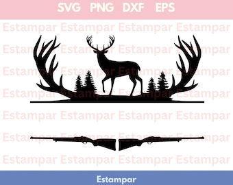 Deer Hunting Frame SVG, Deer Name Frame Svg, Hunt Svg, Hunter Svg ...