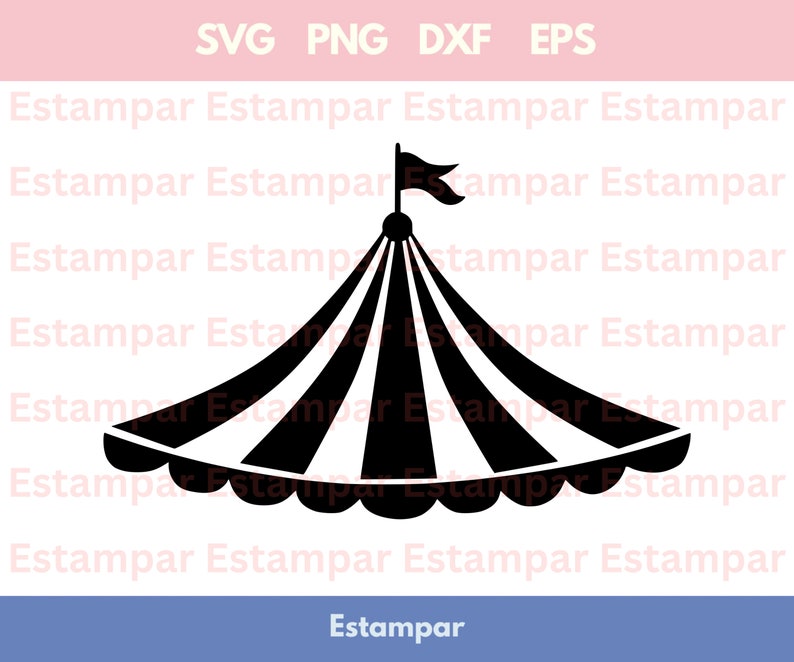Chapiteau de cirque svg, svg de cirque, carnaval, anniversaire, clipart ...
