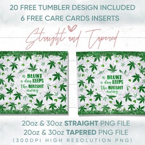 20oz Skinny Tumbler Weed Sublimation Design Templates Weed - Etsy