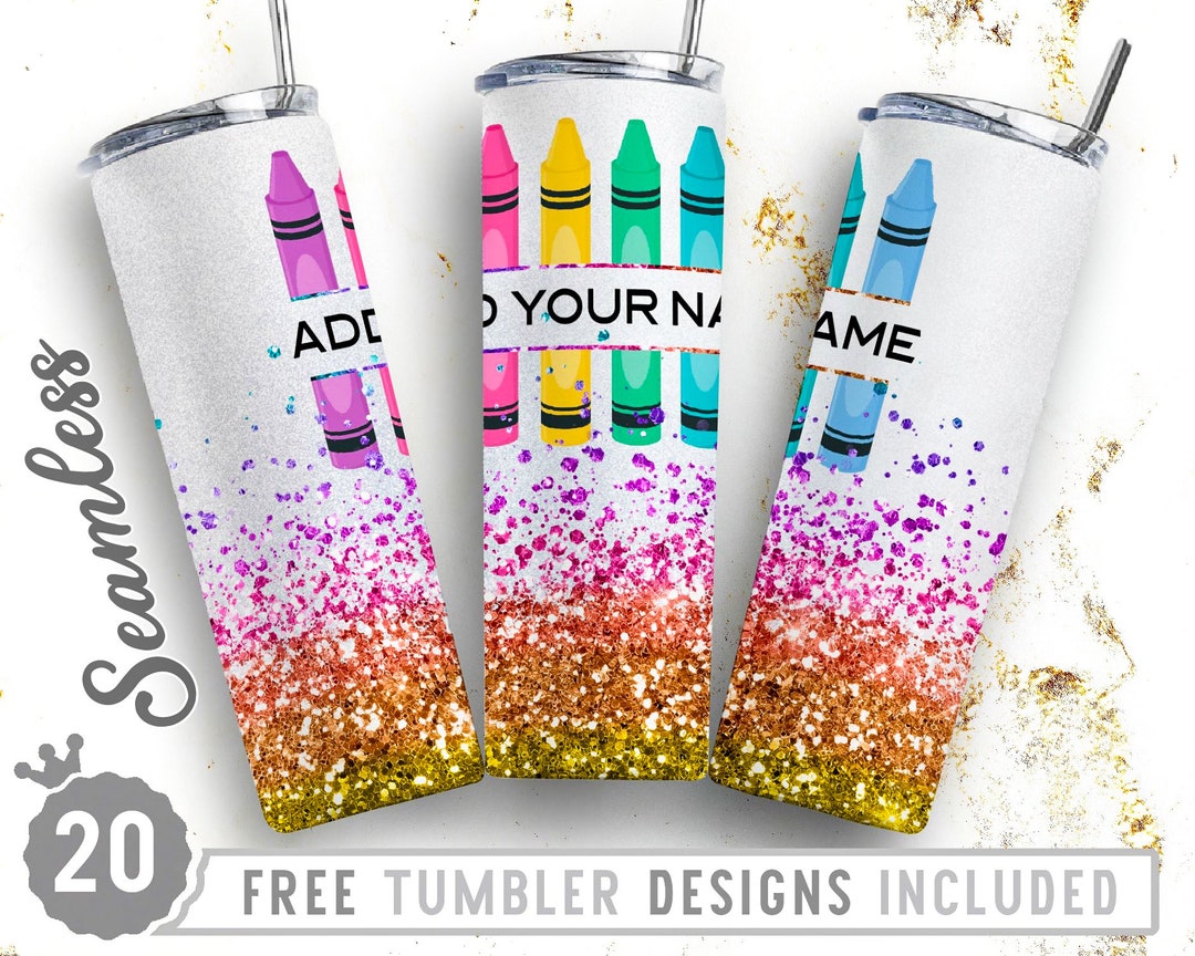 20oz Skinny Tumbler Design Sublimation Template Best Teacher Ever ...